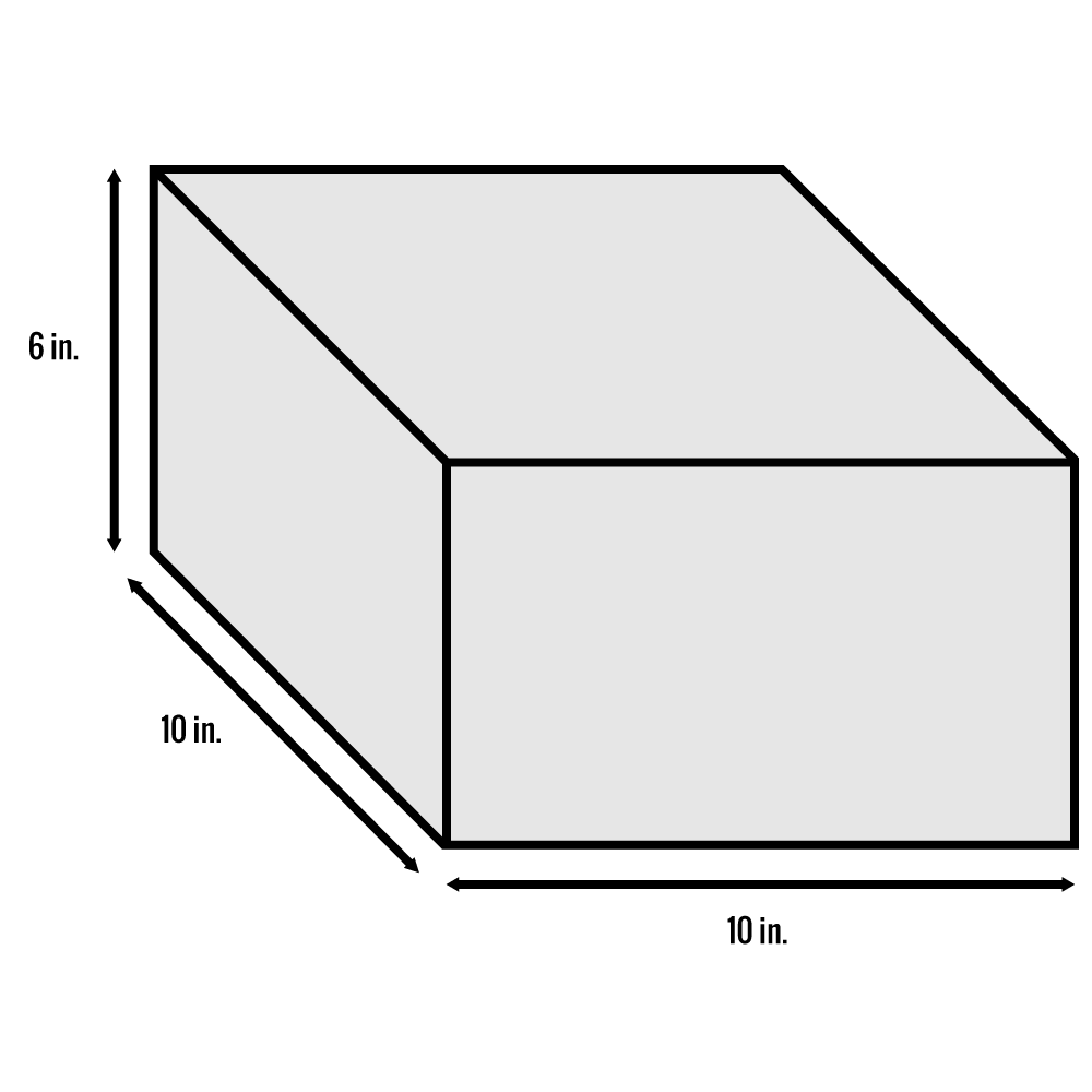 10 x 10 x 6" Plain White 10" Square Bakery Boxes | White Bakery Boxes ...