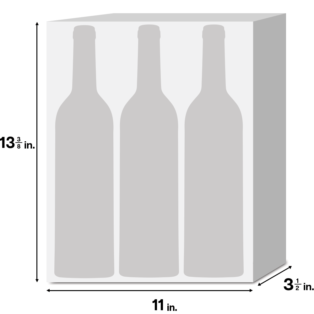 Alpine Snowflake Three Bottle Wine Gift Box | Imported Wine Bottle ...