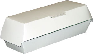 Regular Size Hot Dog Clamshell Boxes | Paperboard Clamshell Boxes ...