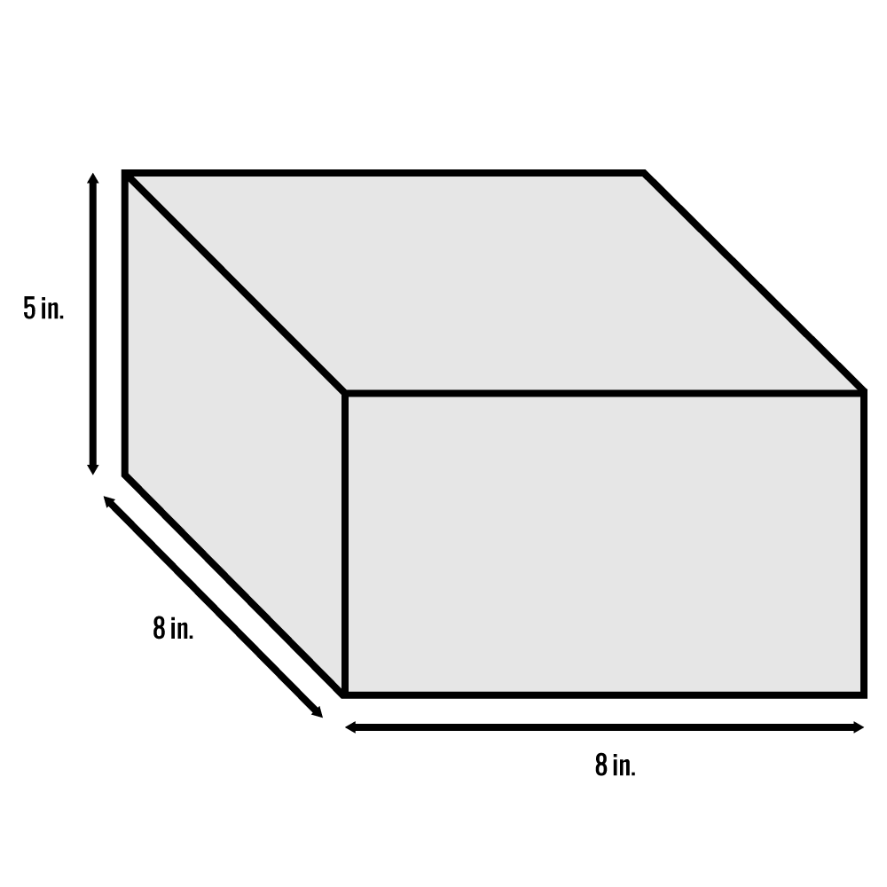 8 x 8 x 5" Chocolate Brown Tinted Bakery/Cake Boxes | Brown Bakery ...