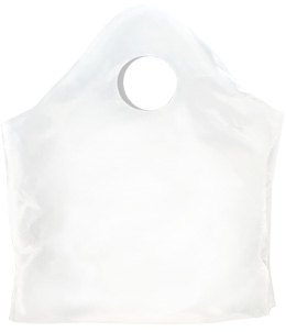 12" x 13" + 5" White Super Wave Carry Out Bags | Super Wave Carryout ...