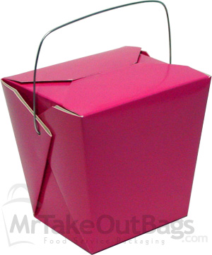 Dark Purple Chinese Take Out Boxes