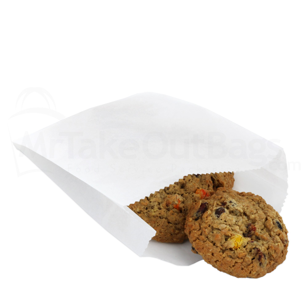 Large White Grease Resistant Paper Sandwich Bags - 6 x 2 x 9" | Paper ...