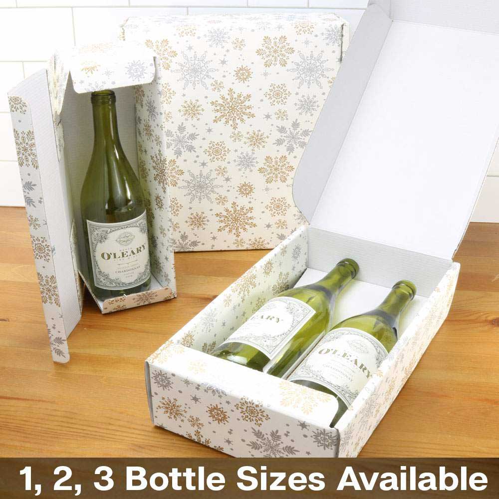 Alpine Snowflake Single Bottle Wine Gift Box | Imported Wine Bottle ...