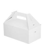 White Gable Boxes | Wholesale Barn Boxes | MrTakeOutBags